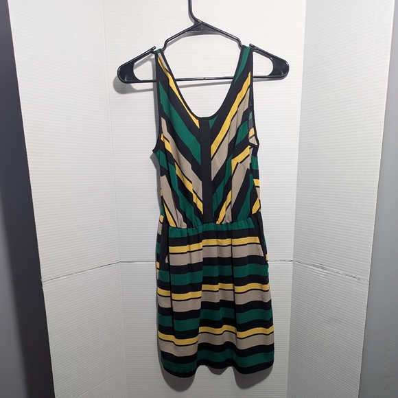 Peppermint | Dresses | Peppermint Brand Green Yellow Black And Beige In ...